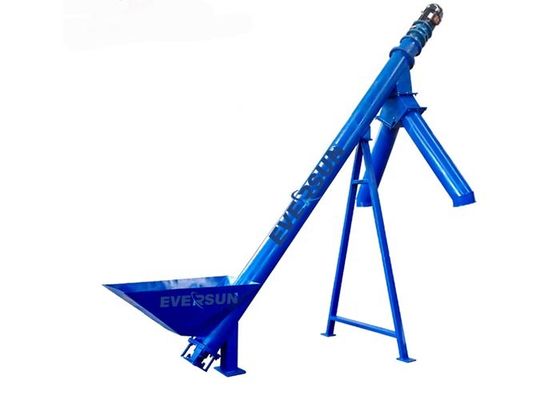 Food Grade Flexible Screw Auger Hopper Conveyor For Plastic/Flour Powder