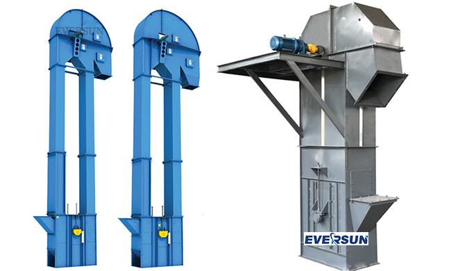 0.5m/S Single Bucket Elevator With Big Hopper Grain Bucket Lift