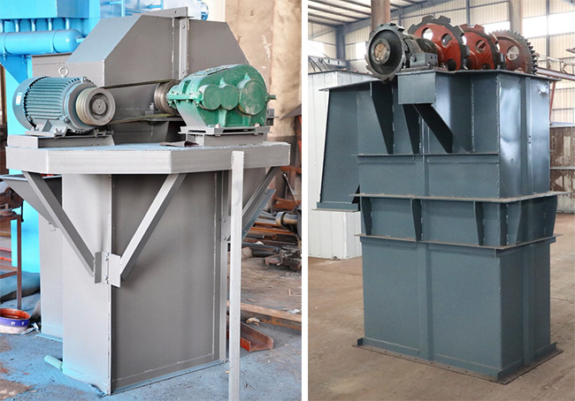 0.5m/S Single Bucket Elevator With Big Hopper Grain Bucket Lift